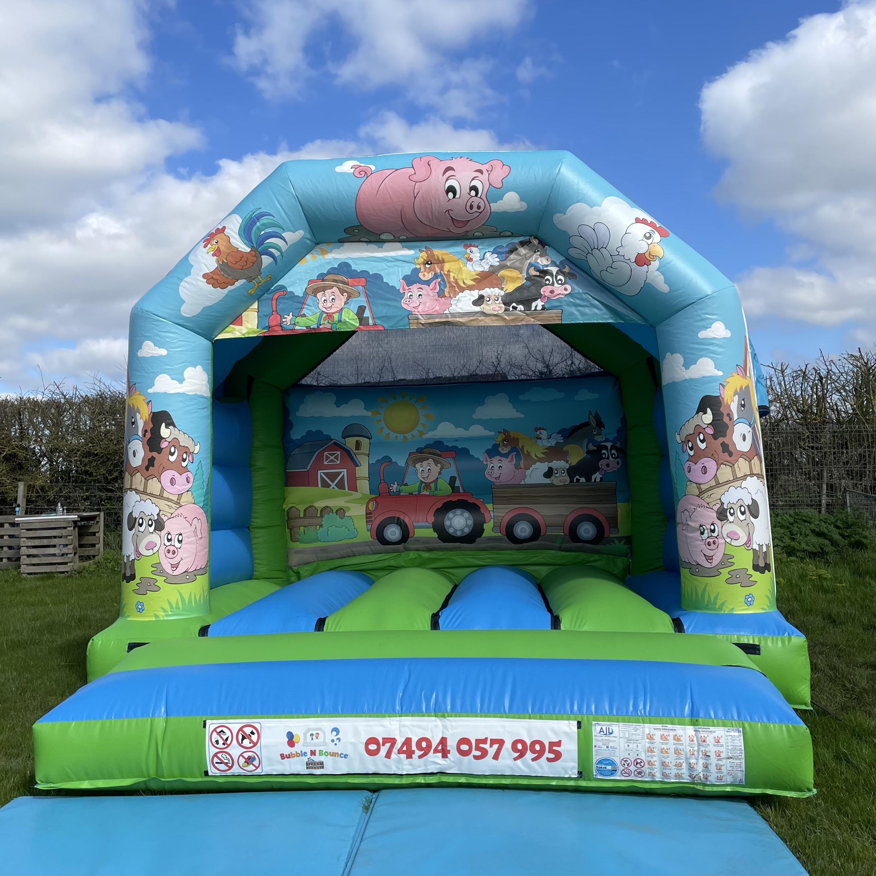 12ft x 12ft farm animals bouncy castle - Hire in Colchester, Ipswich ...