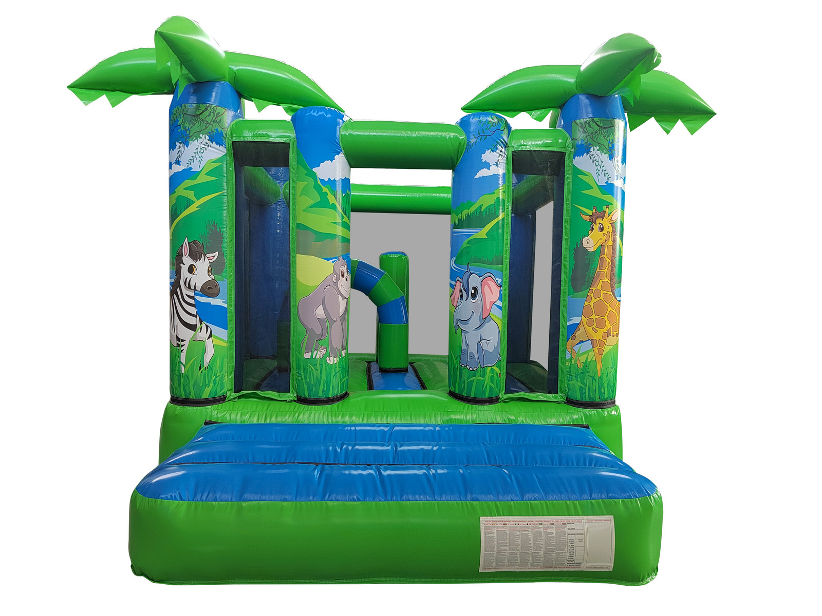 BBOL-034 - 12x10x9ft - Netted Mini Bouncer (Jungle Theme Deluxe ...