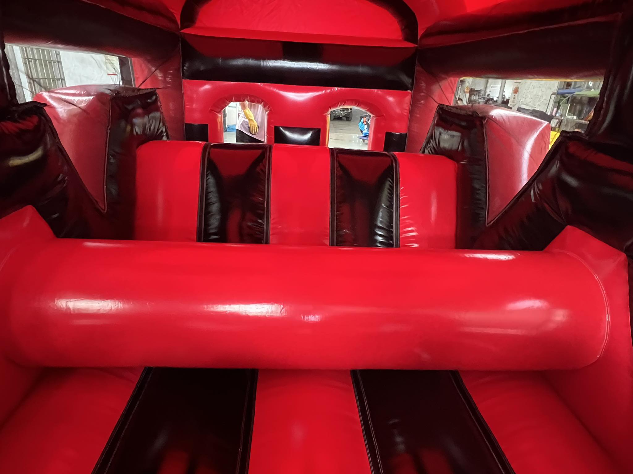 New 45ft Obstacle Course red & black 2 day hire - Bouncy Castle Hire in ...