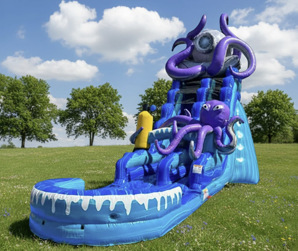 Deep Sea Dive 19' Slide (Wet/Dry) - Rentals in Wisconsion | Blue Sky ...