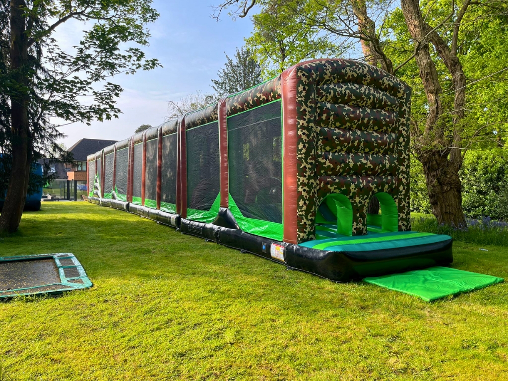 100ft 4 Piece inflatable 100ft Army Assault Course - Inflatable, Bouncy ...