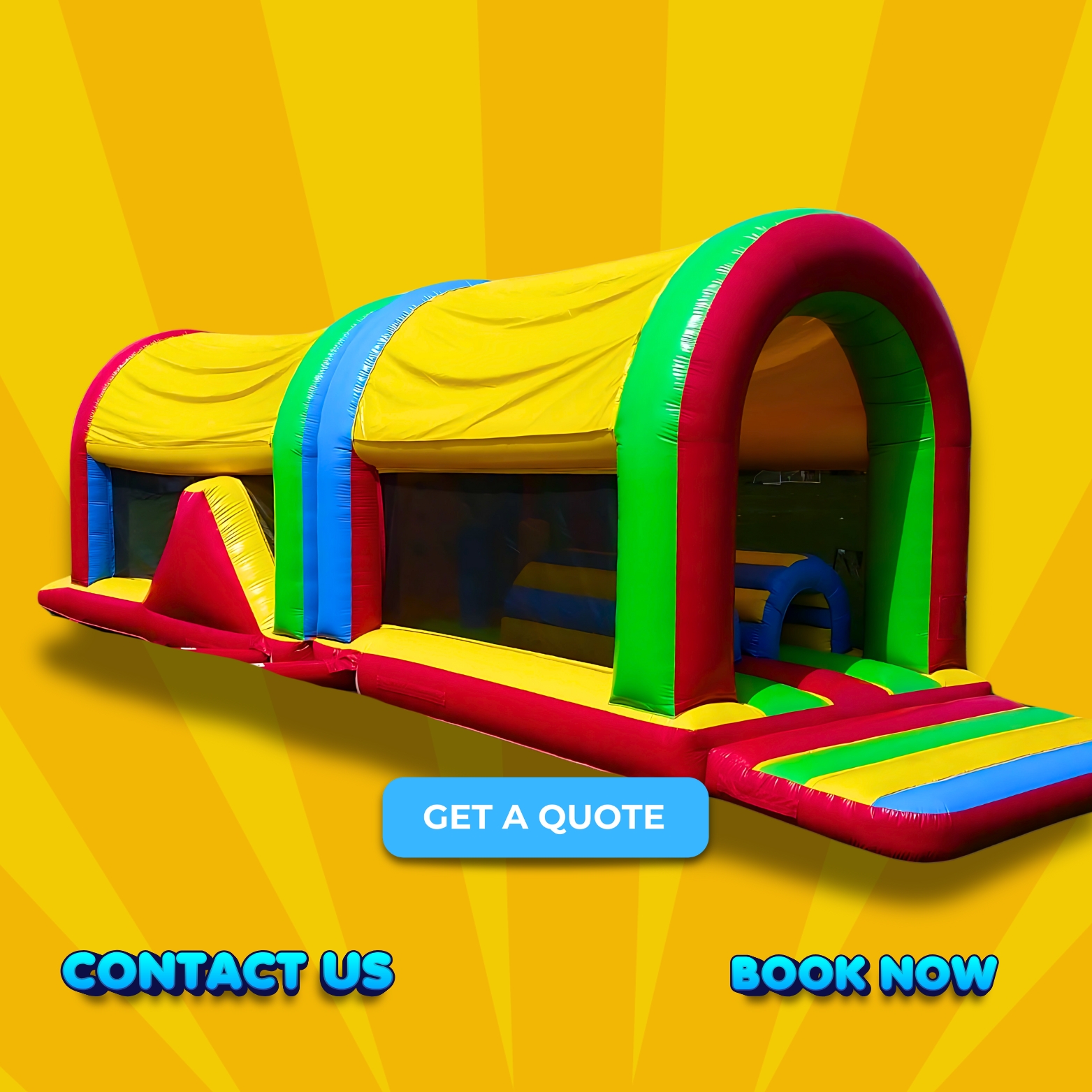 Inflatable Assault Course Hire,Bouncy Castle Obstacle Course Rent,UK