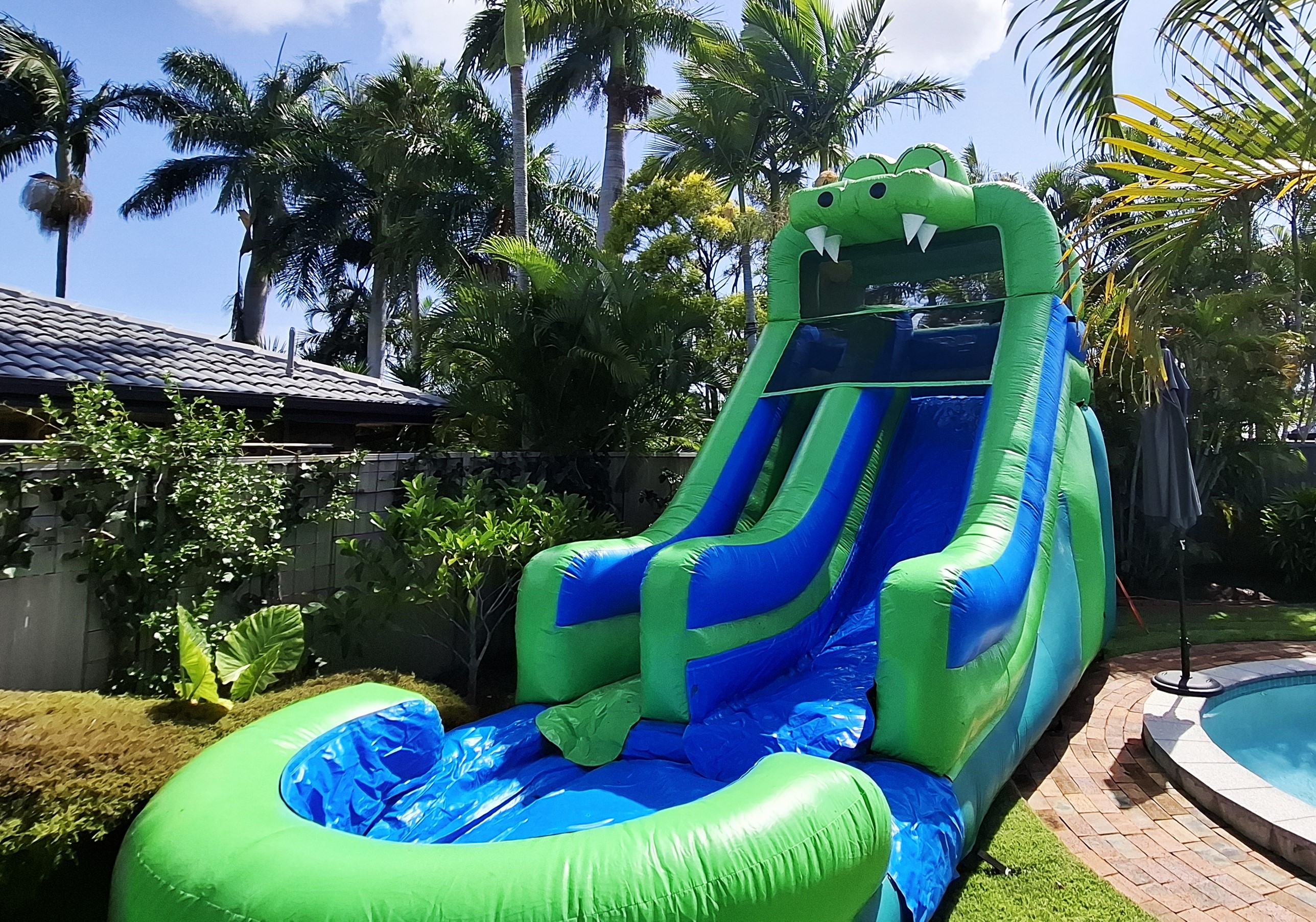 Crocodile Waterslide 7.2m - Party Hire in Gold Coast | Paradise Party ...