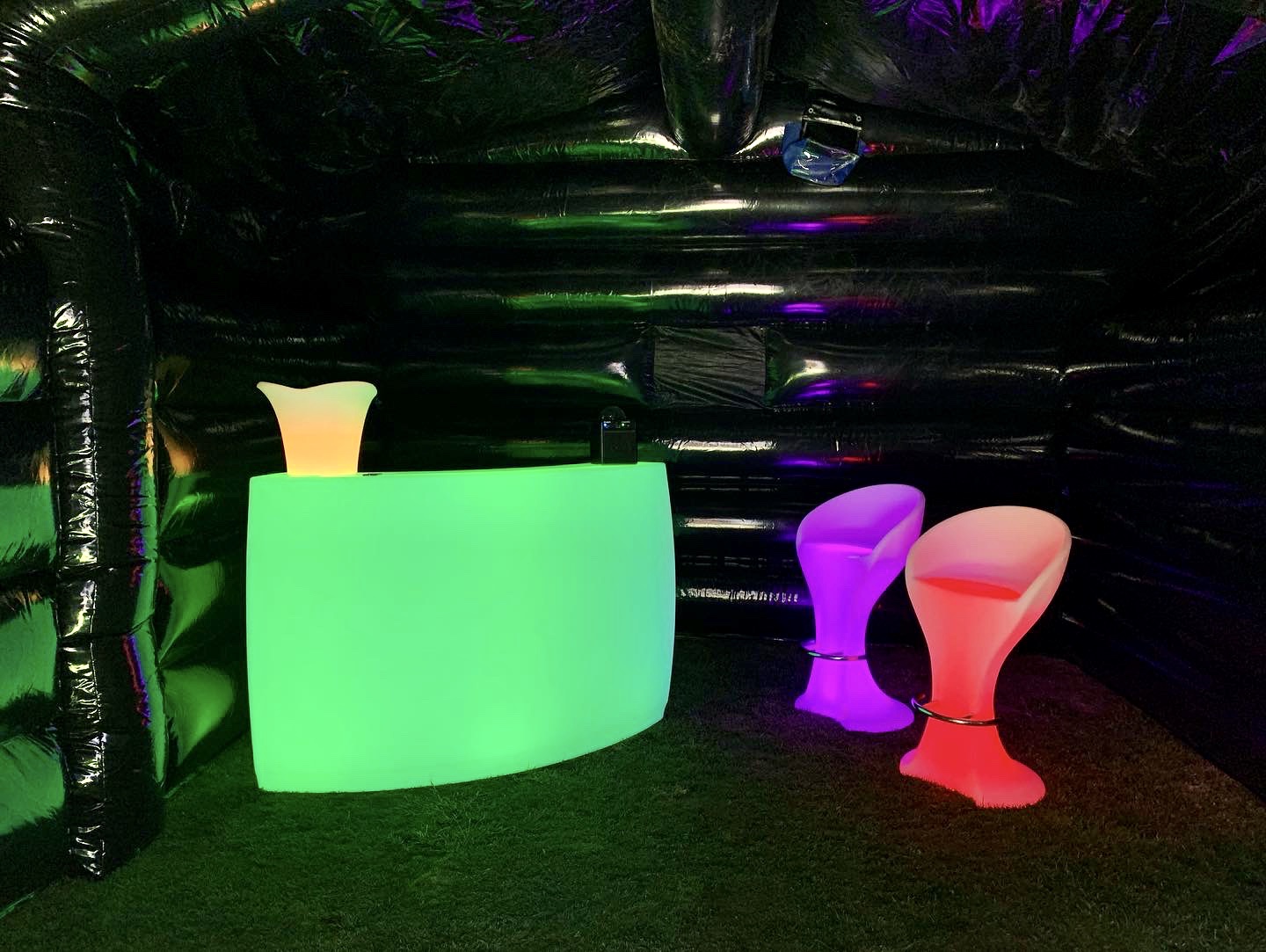 Gold VIP Lounge Hire Darlington | Inflatable Nightclub Hire