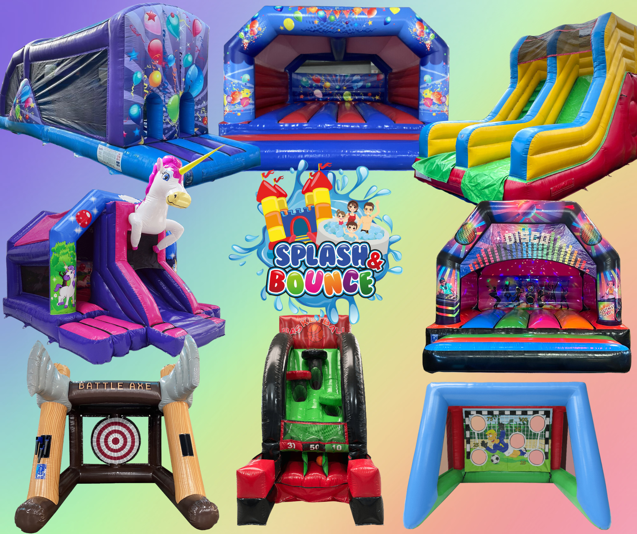 MEGA EVENT PACKAGE - Bouncy Castle Hire, in Darlington | Splash & Bounce