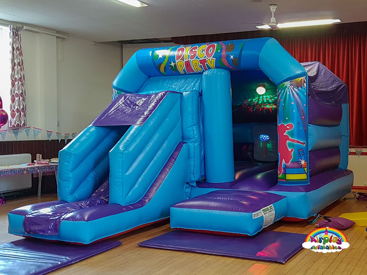 Disco Bouncy Castle With Slide Hire | Airplay Inflatables