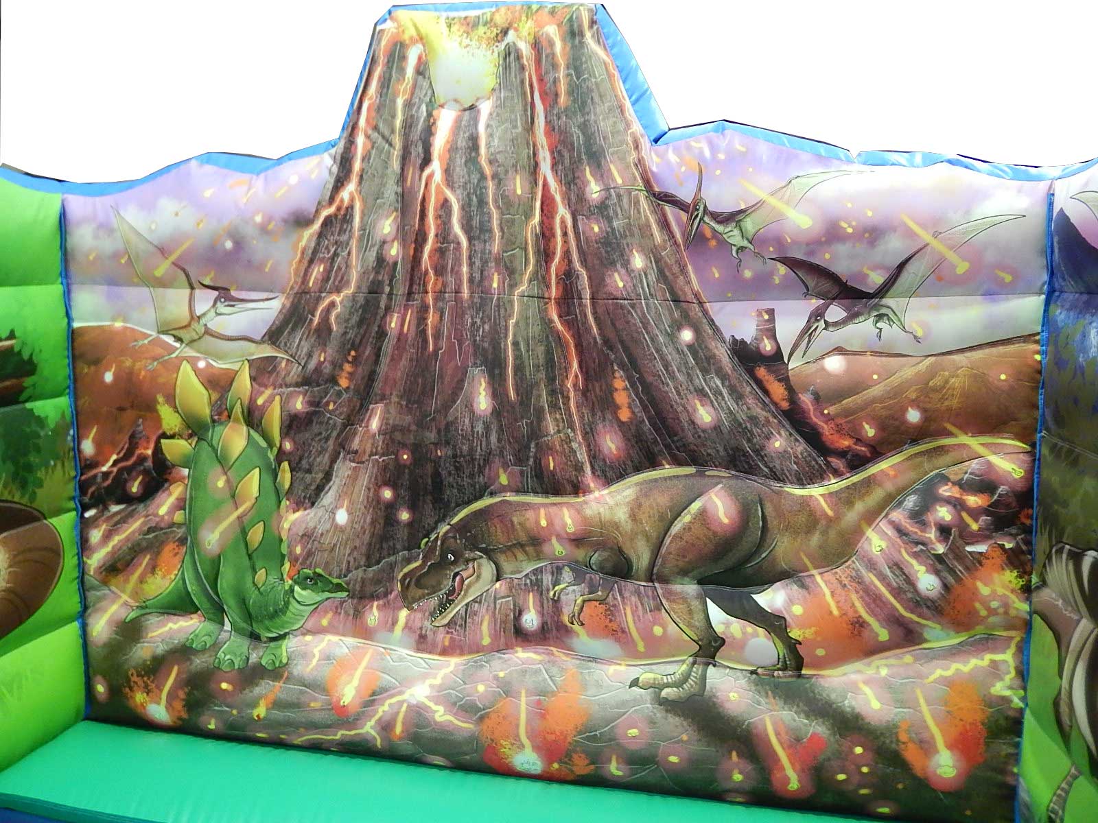 V-Bouncer Side Slide - Dino Volcano - Inflatable Manufacturer in The UK ...