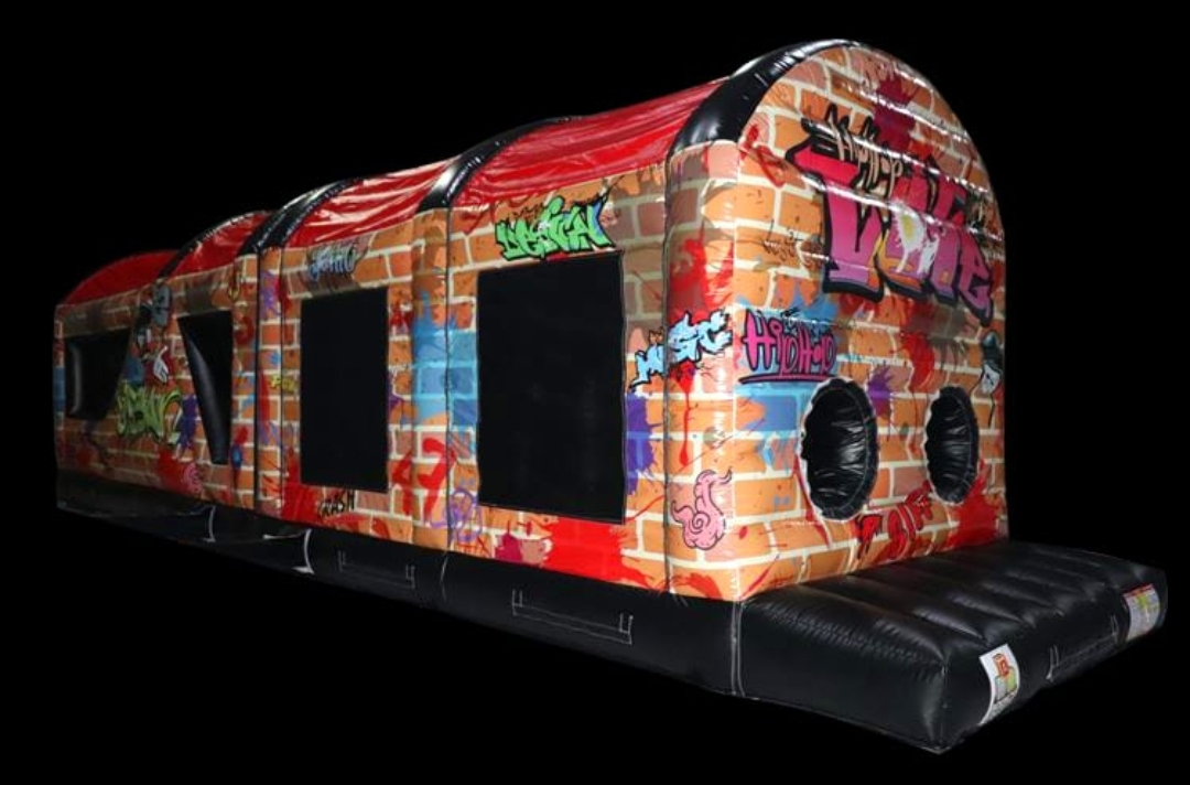 Graffiti Street Obstacle Course - Hire in Co Westmeath | ABC Bouncy Castles