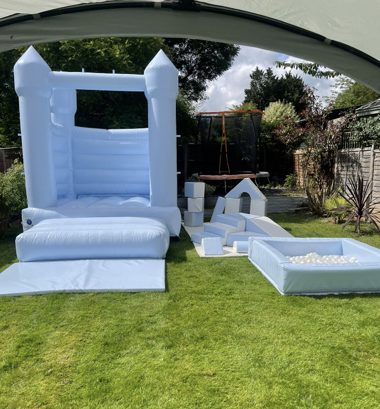 Pastel Blue Bouncy Castle Hire | Dartford, Bexley & Greenwich