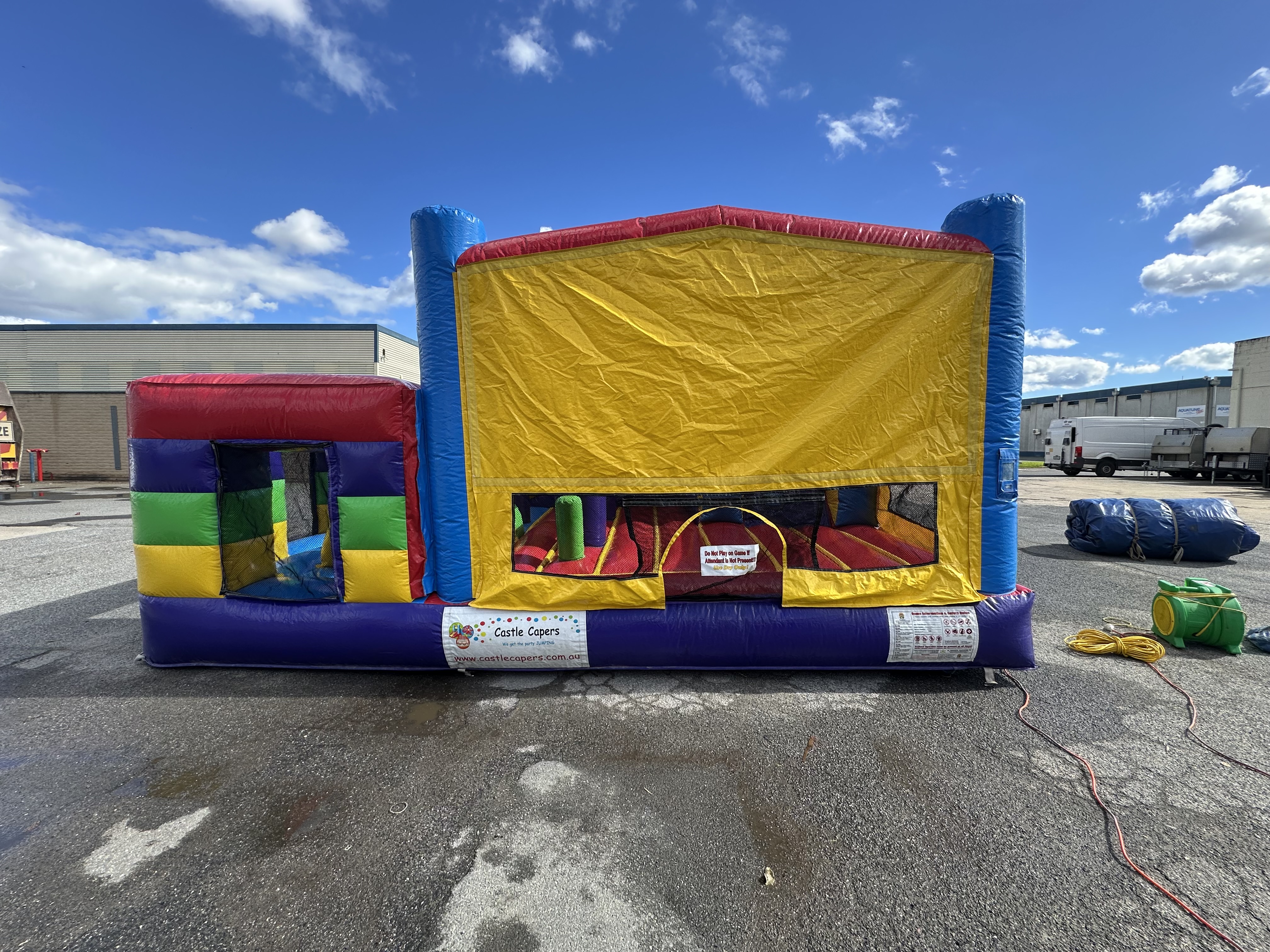 Multi Challenge Obstacle Course Hire Adelaide | Bouncy Castle