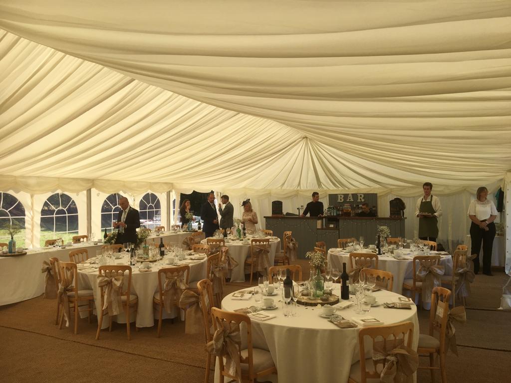 Marquee Linings - Hire in West Sussex
