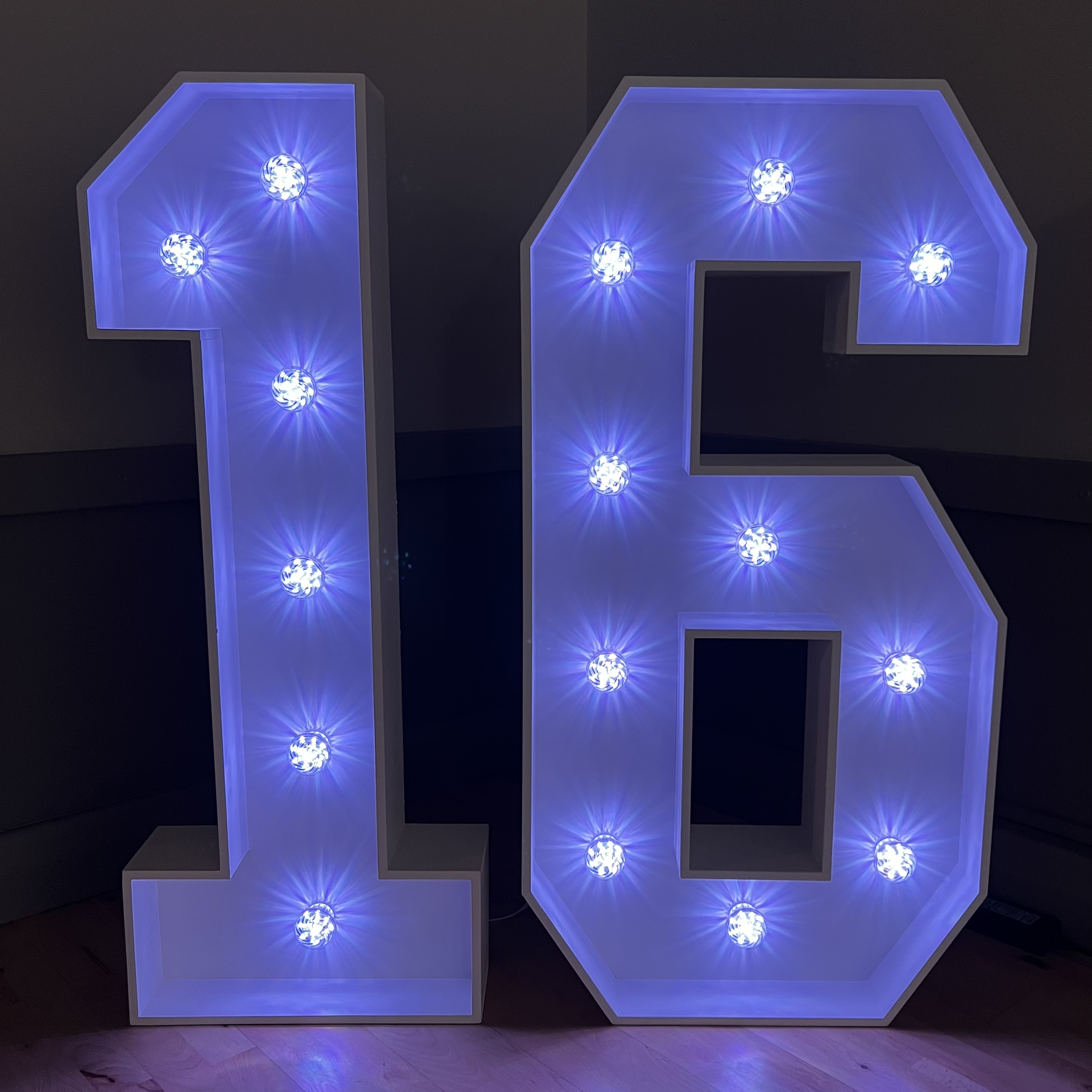 4ft Light-Up LED Numbers - Bouncy Castle Hire in Crowborough, Tunbridge ...