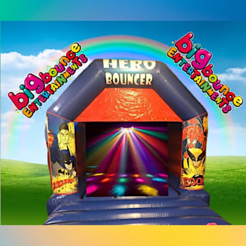 super hero disco castle (MANY THEMES AVAILABLE ) *19* - Bouncy Castle ...