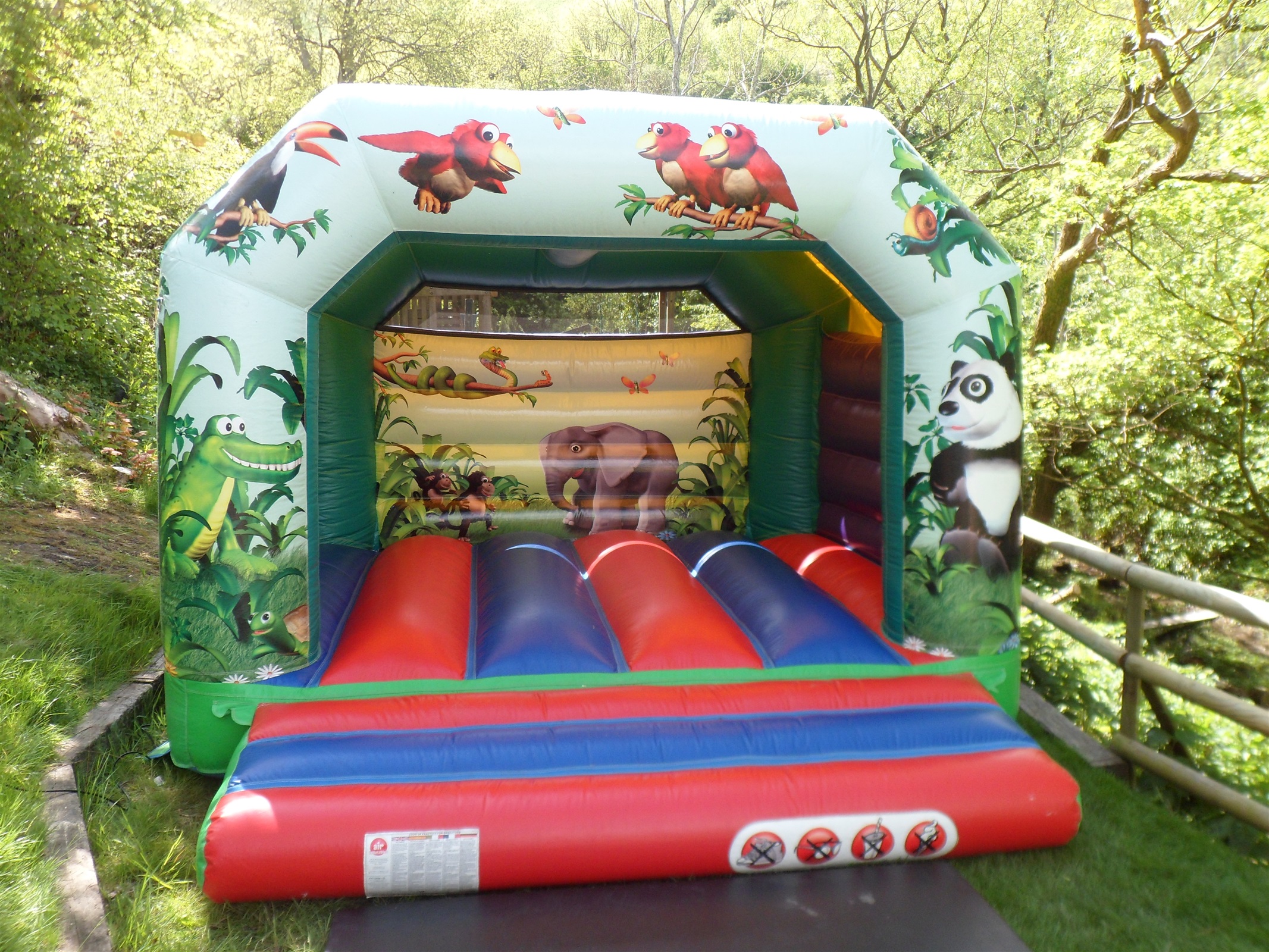 12ft x 12ft Panda Pop Bouncy Castle - Bouncy Castle Hire in Crawley ...