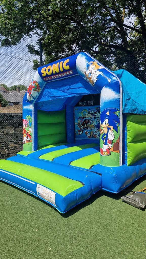 Sonic bouncy castle hire London