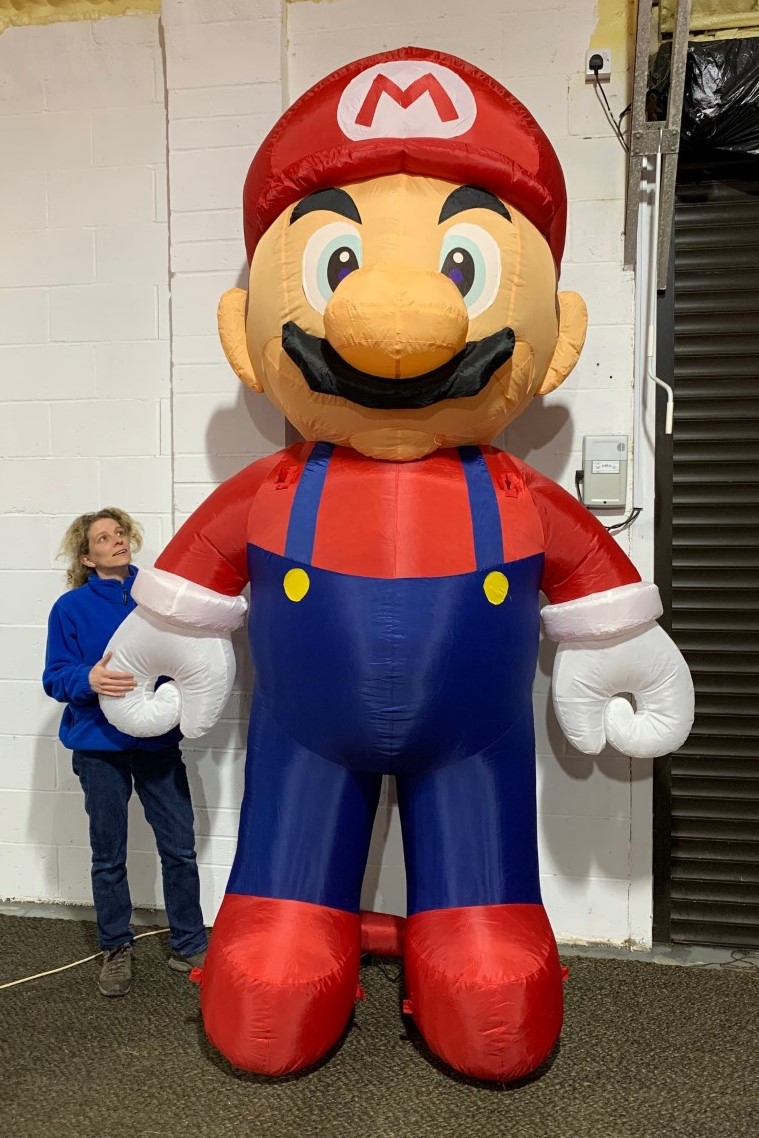 Super Mario Inflatable 10ft High - Bouncy Castle Hire in Kent, East ...