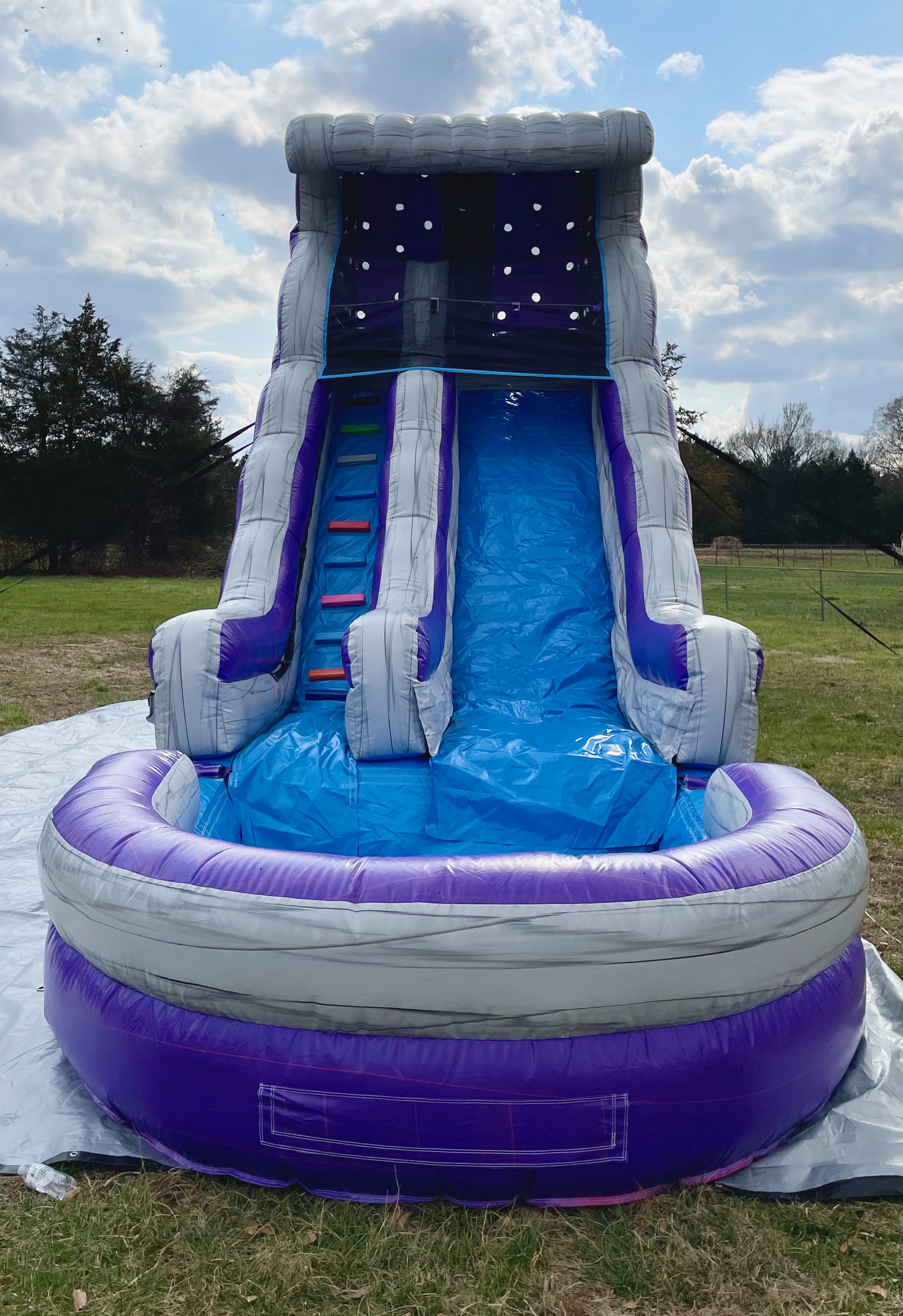18FT Purple Wave Wet/Dry Single Lane Slide - Hire in Tn | Leap Frog ...