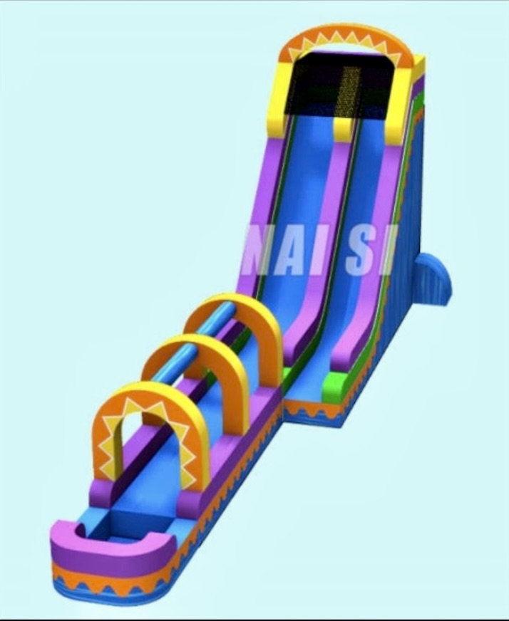 Crazy Colors Long Drop Slide - Bounce House Rental in Florida | Bounce ...