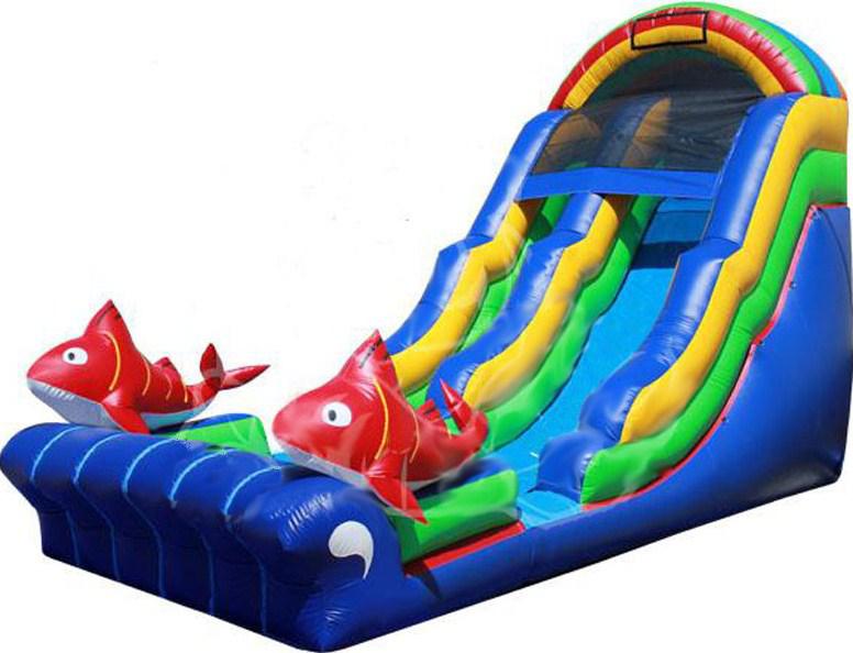 18 Foot Tall Red Fish Slide - Inflatable and Bounce House Hire in ...