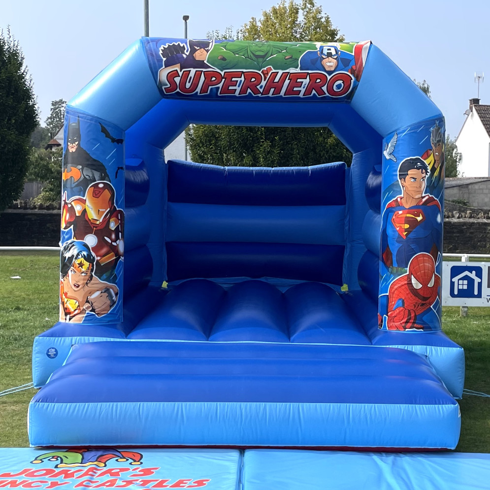 Superhero Bouncy Castle 11 x 15 - Bouncy Castle, Inflatable Hire in ...