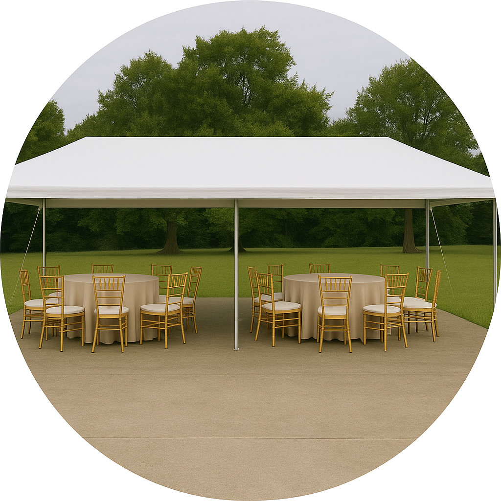Tents, Tables, Chairs, Fans, Generators - Hire in SC | Just Jump LLC