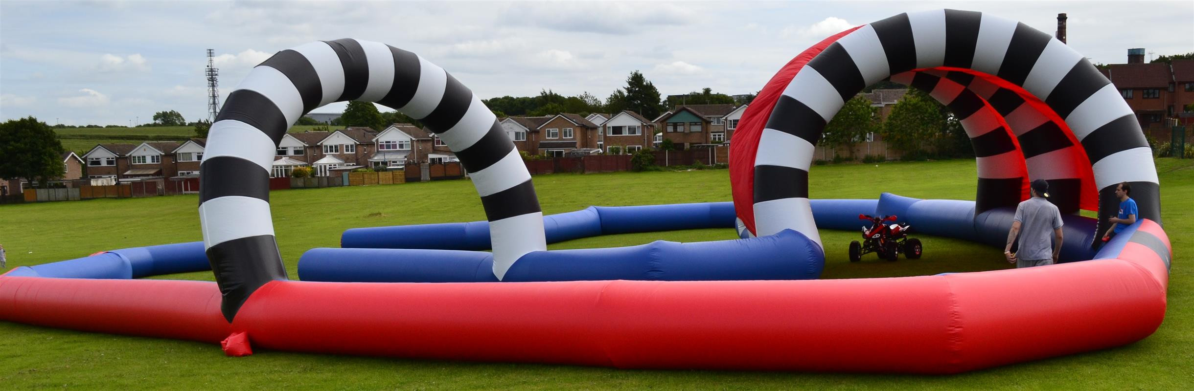 BB-093A - 80x60x3ft - Giant Deluxe Custom Quad Track - (Red, Blue ...