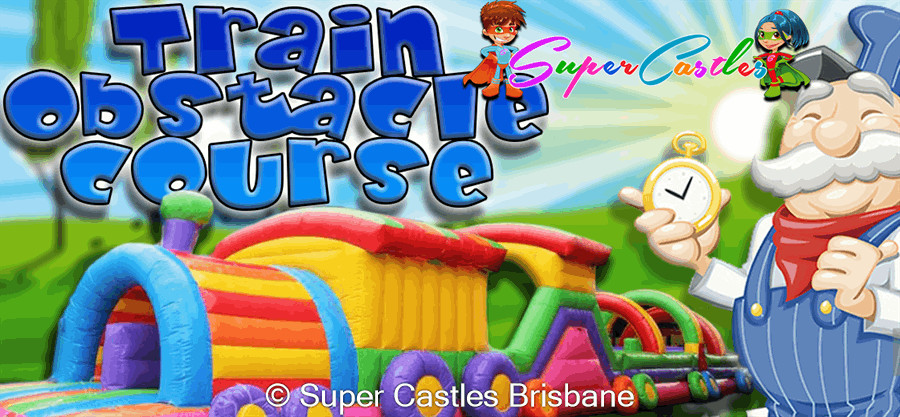 Train Obstacle - Jumping Castle Hire, Face Painting, Water Slide Hire ...