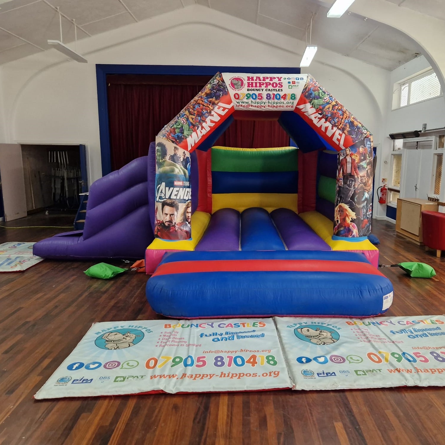 Bouncy Castles with Slide - Bouncy Castle Hire in London | Happy Hippos ...