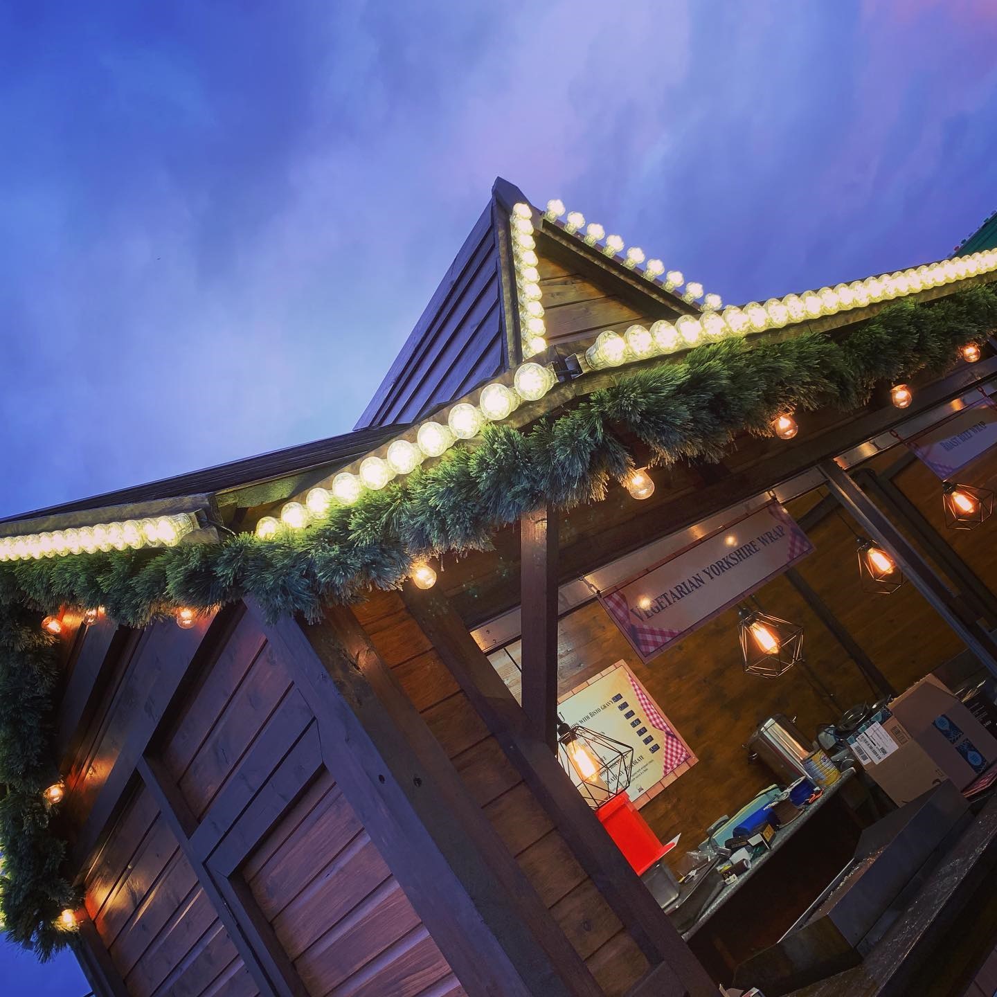 Christmas Market Retail Hut for hire | Wooden Alpine Chalets