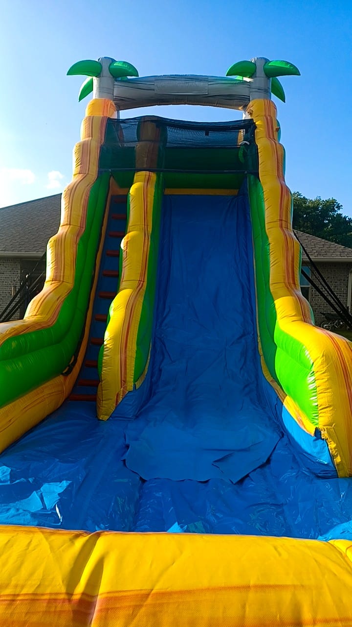 20Hx29Lx13W Single Lane Emerald Splash - Inflatables, Bounce House and Water Slides in Baldwin ...