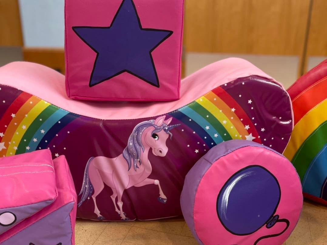 Unicorns, Rainbows and Princesses Soft Play Blocks - Bouncy Castle ...
