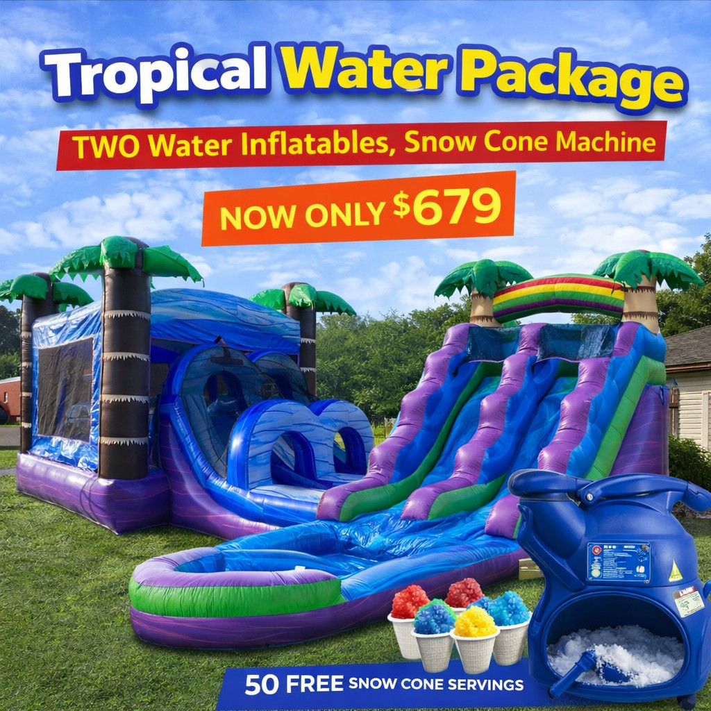 Tropical Water Package - Bounce House Rental in Parkersburg, Vienna ...