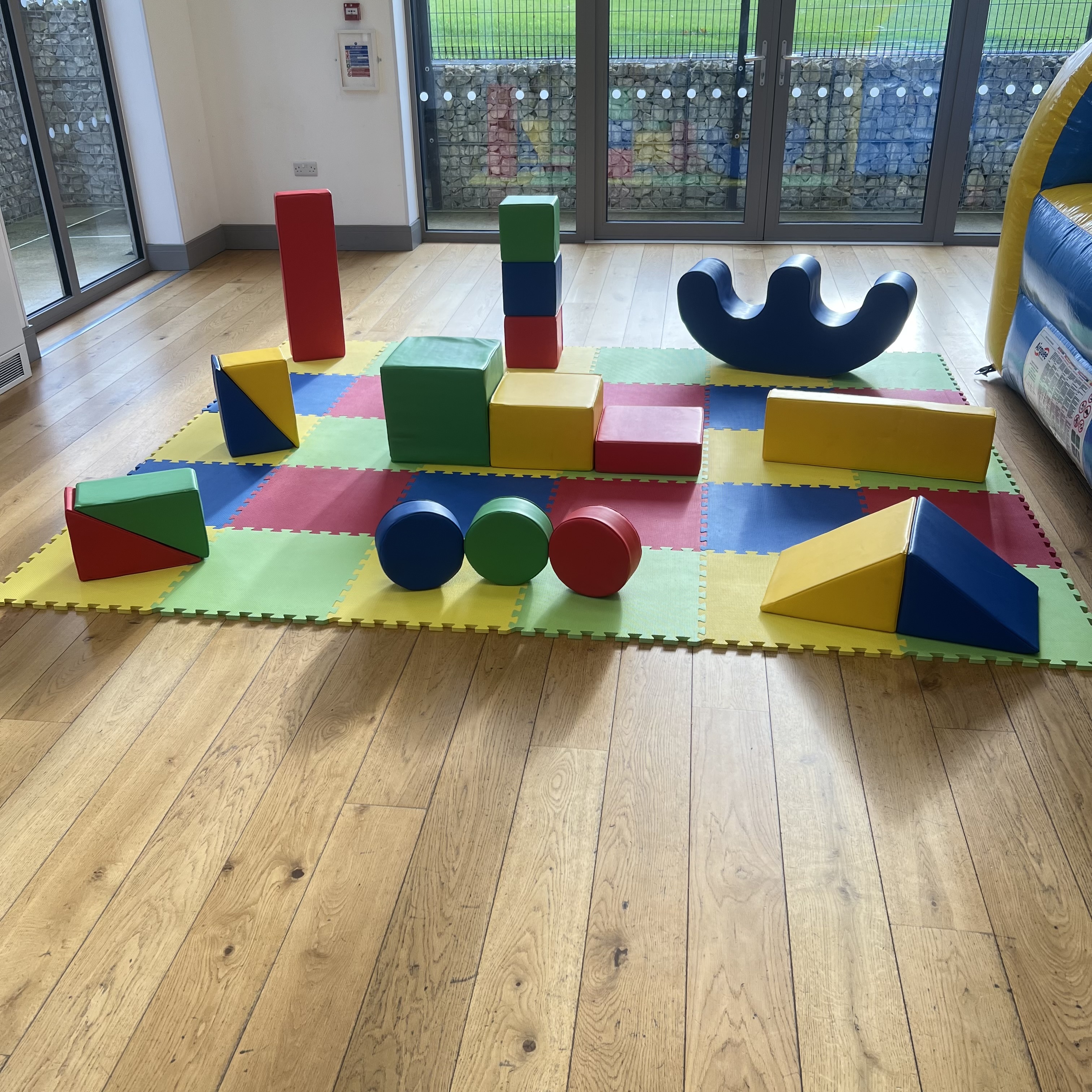 Multi Coloured Air Juggler Ball Pit + Soft Play Package - Bouncy Castle ...