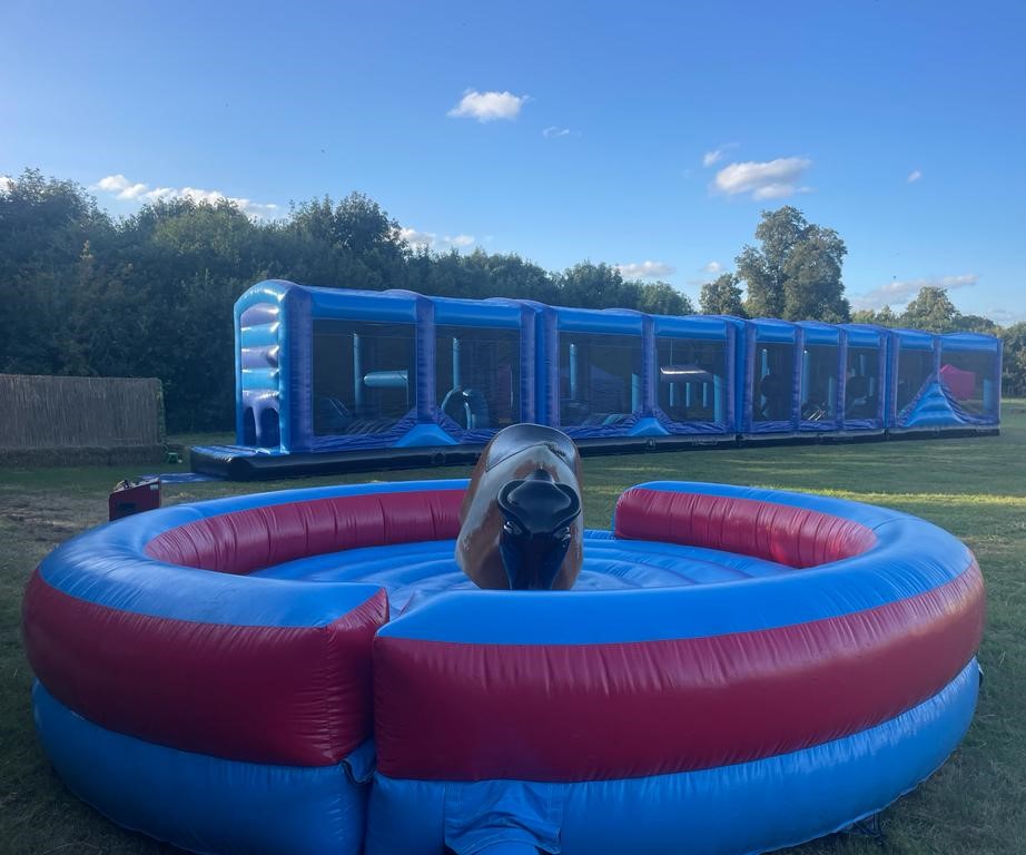 100ft 4 Piece Blue & Black Assault Course - Inflatable, Bouncy Castle ...