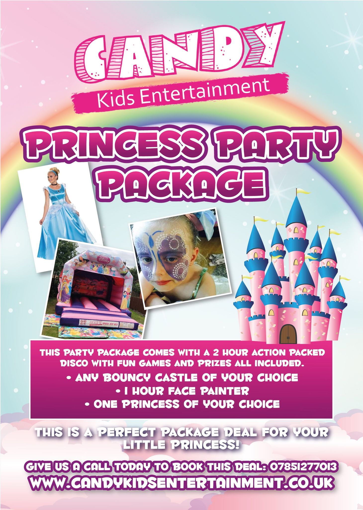 Princess Party Package - Hire in north east of east | Candy Kids ...