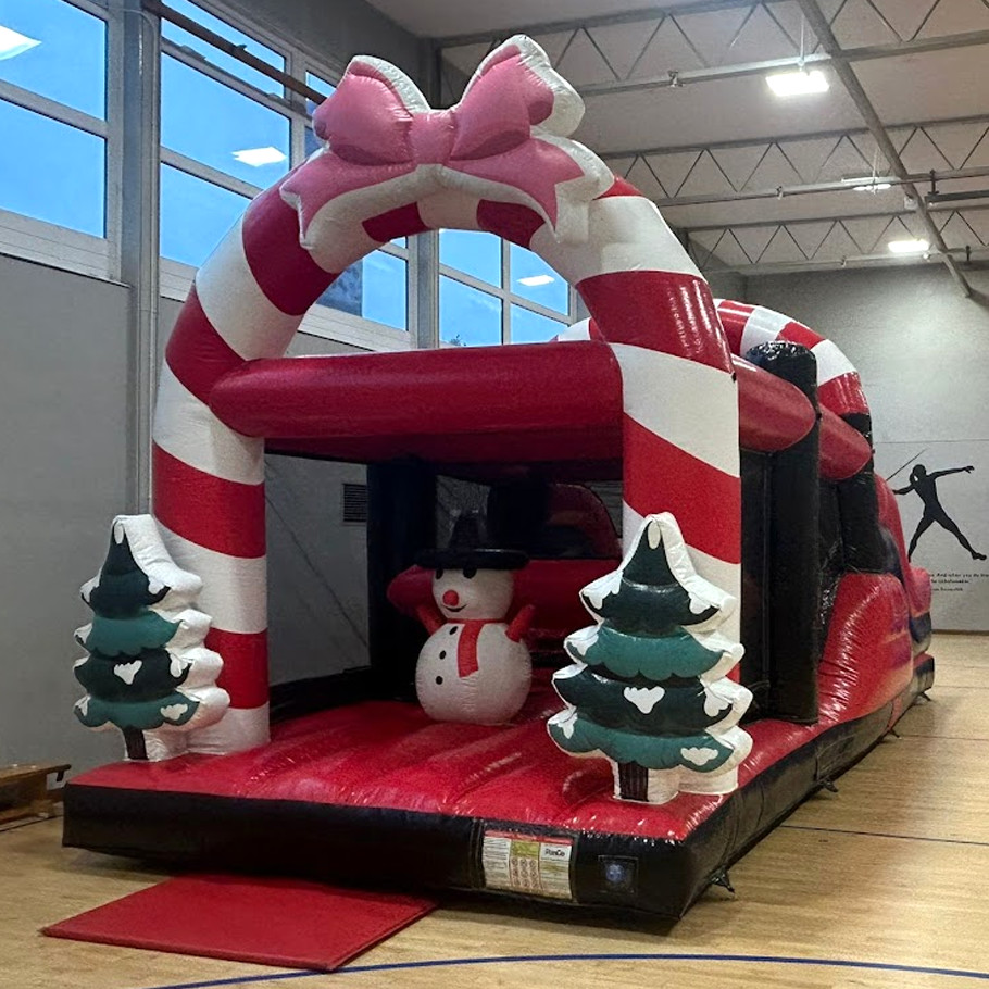 Inflatable Candy Cane Christmas Fun Run - Inflatable, Bouncy Castle ...