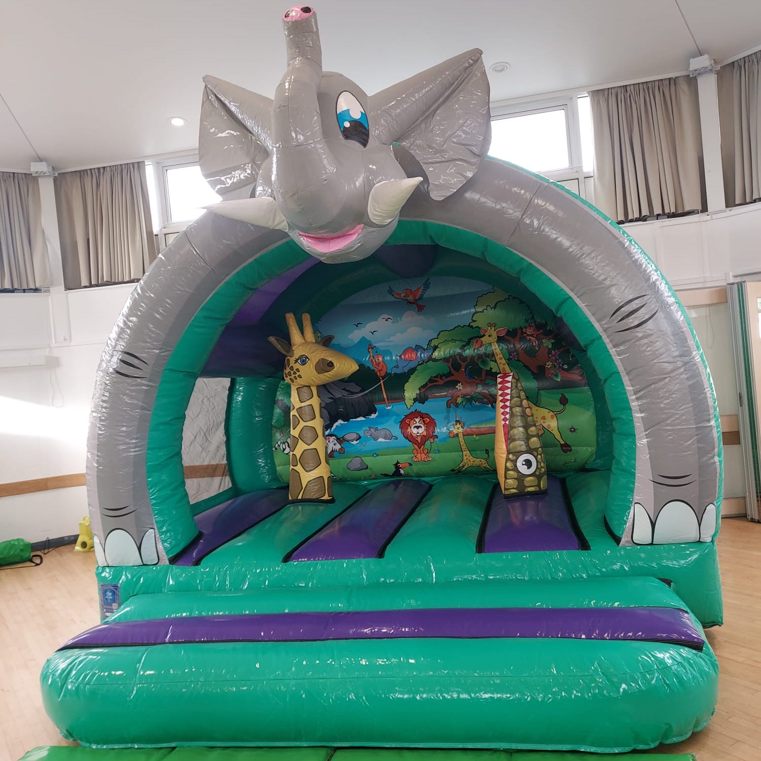 Curved 3D Jungle Castle - Bouncy Castle Hire in Nottinghamshire/Derby ...