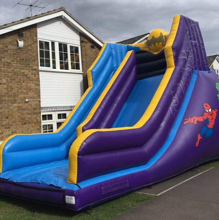 Superheroes Slide for hire in Bexleyheath Sidcup Welling Dartford Bean