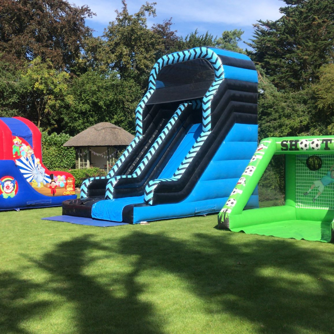 10ft Inflatable Blue & Black Mega Slide - Inflatable, Bouncy Castle ...