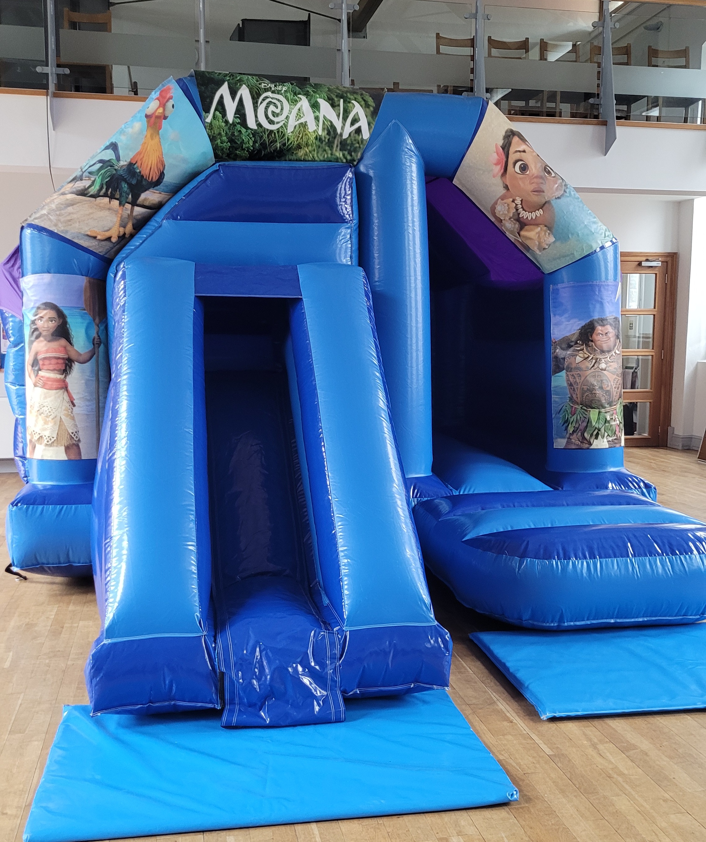 Moana Bouncy Castle with Slide Hire Bristol