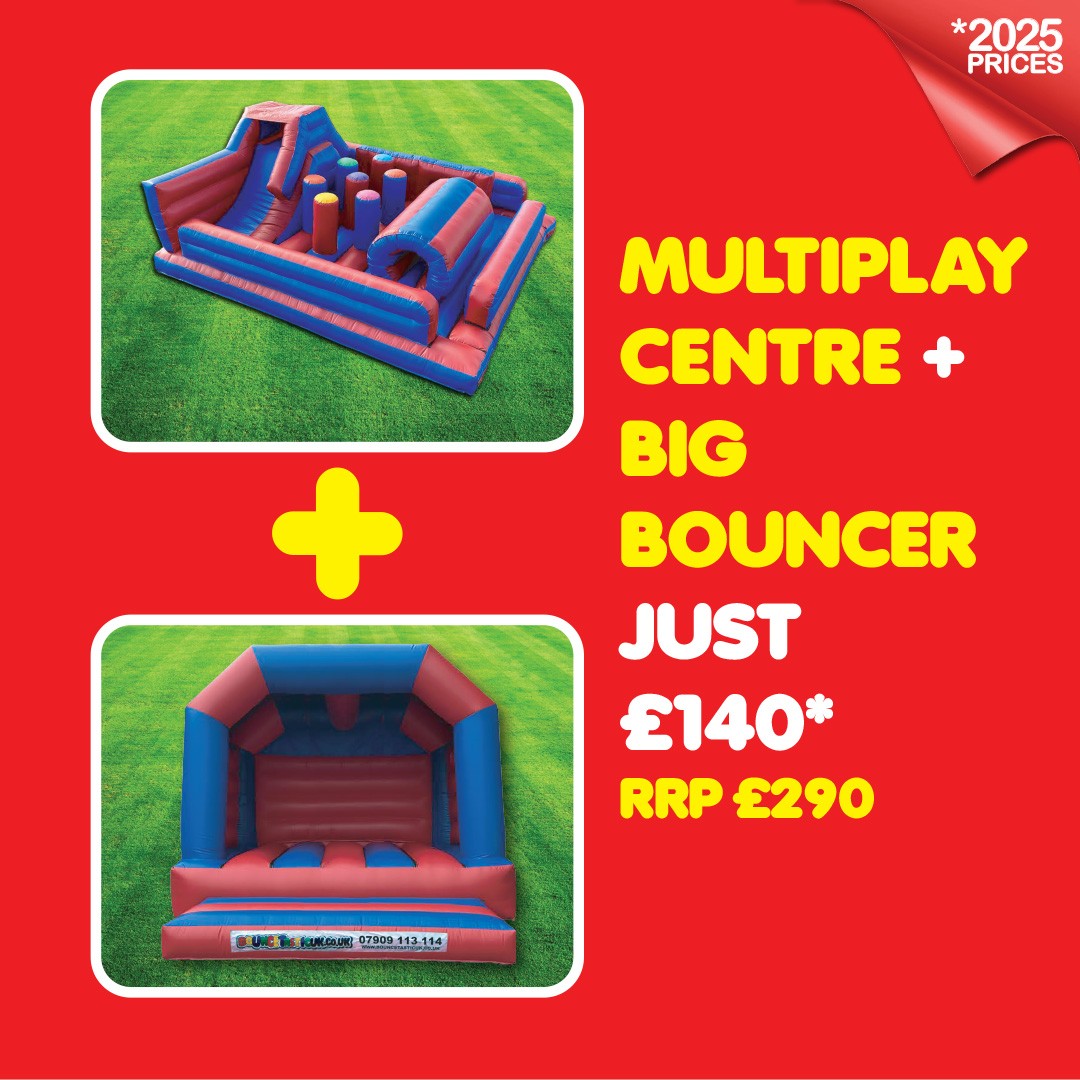 Multiplay Obstacle Course & Large Bouncy Castle - Bouncy Castle Hire in ...