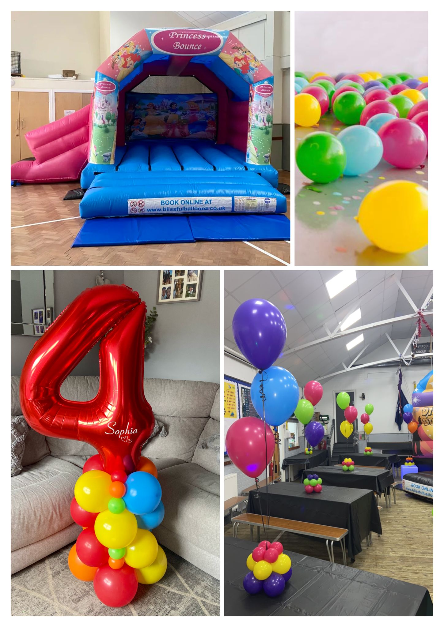 Bouncy Castles Party Packages - Hire, Balloon Displays, Bouncy Castle ...