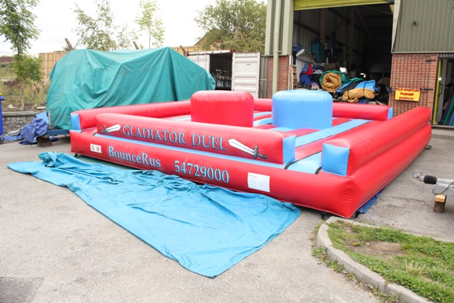 Gladiator with inflatable pods - Bouncy Castle Sales in the UK ...