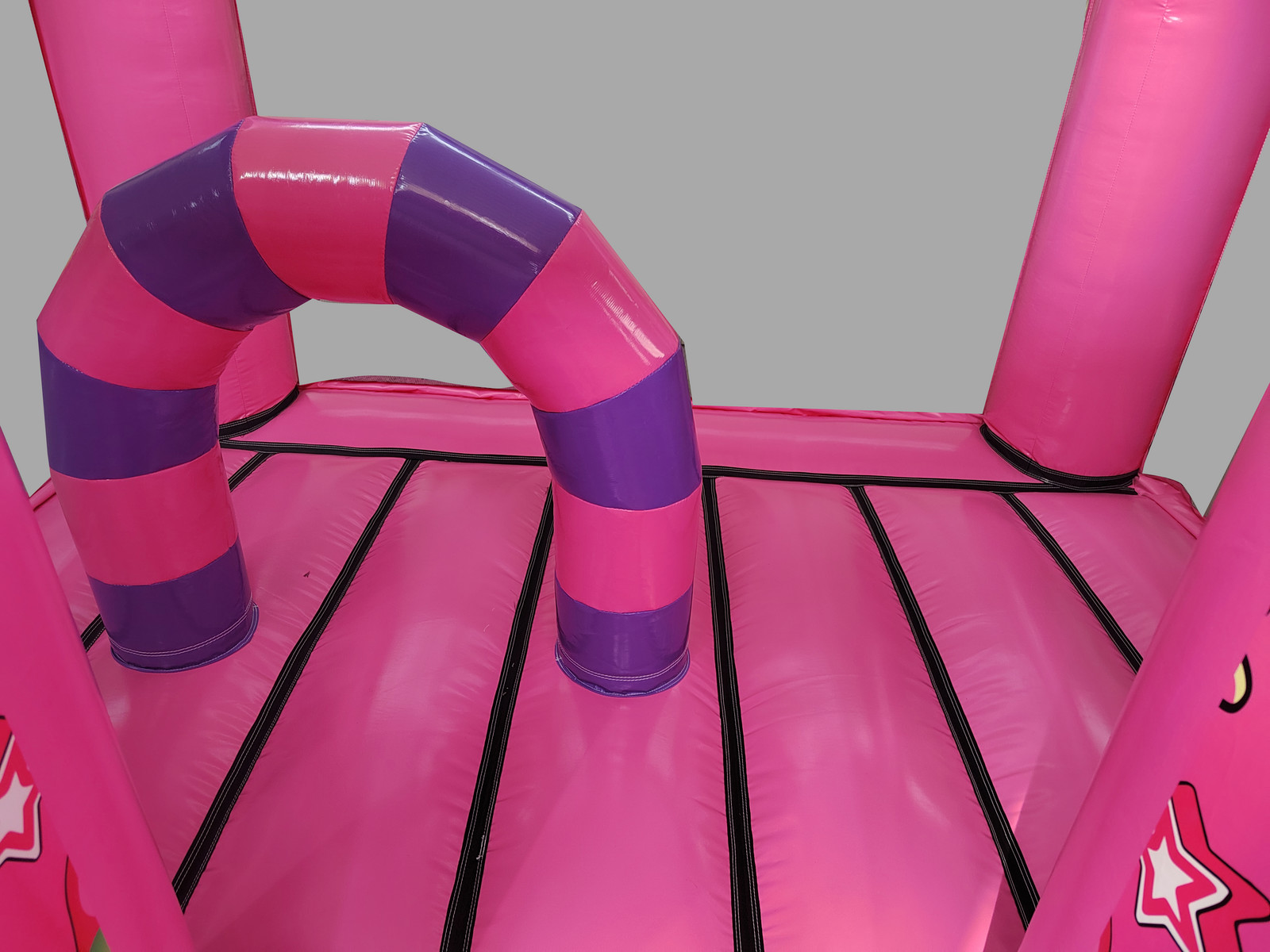 BBOL-034 - 12x10x8ft - Netted Mini Bouncer (Pink & Purple Partytime ...