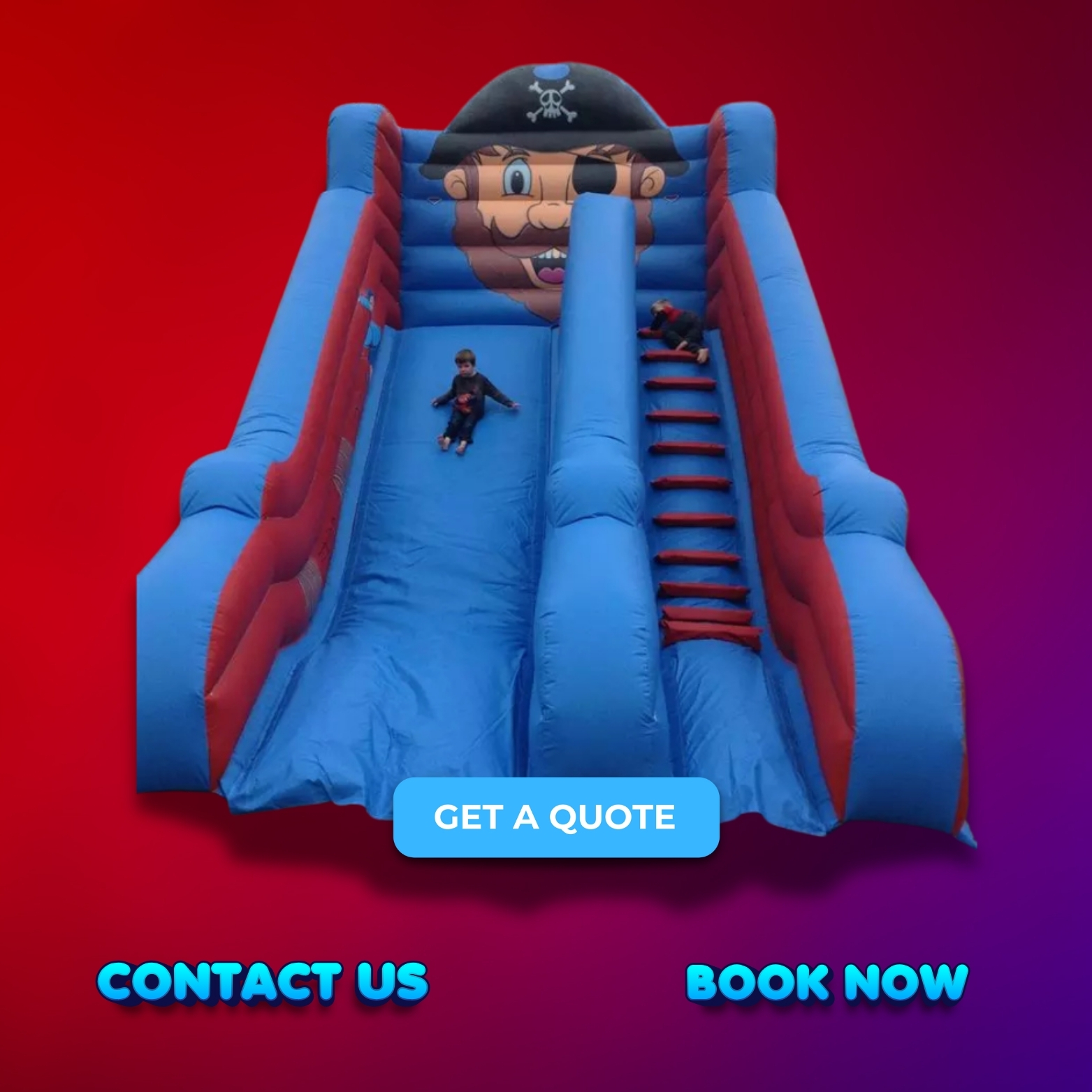 Pirate Inflatable Slide hire from Funday Ltd
