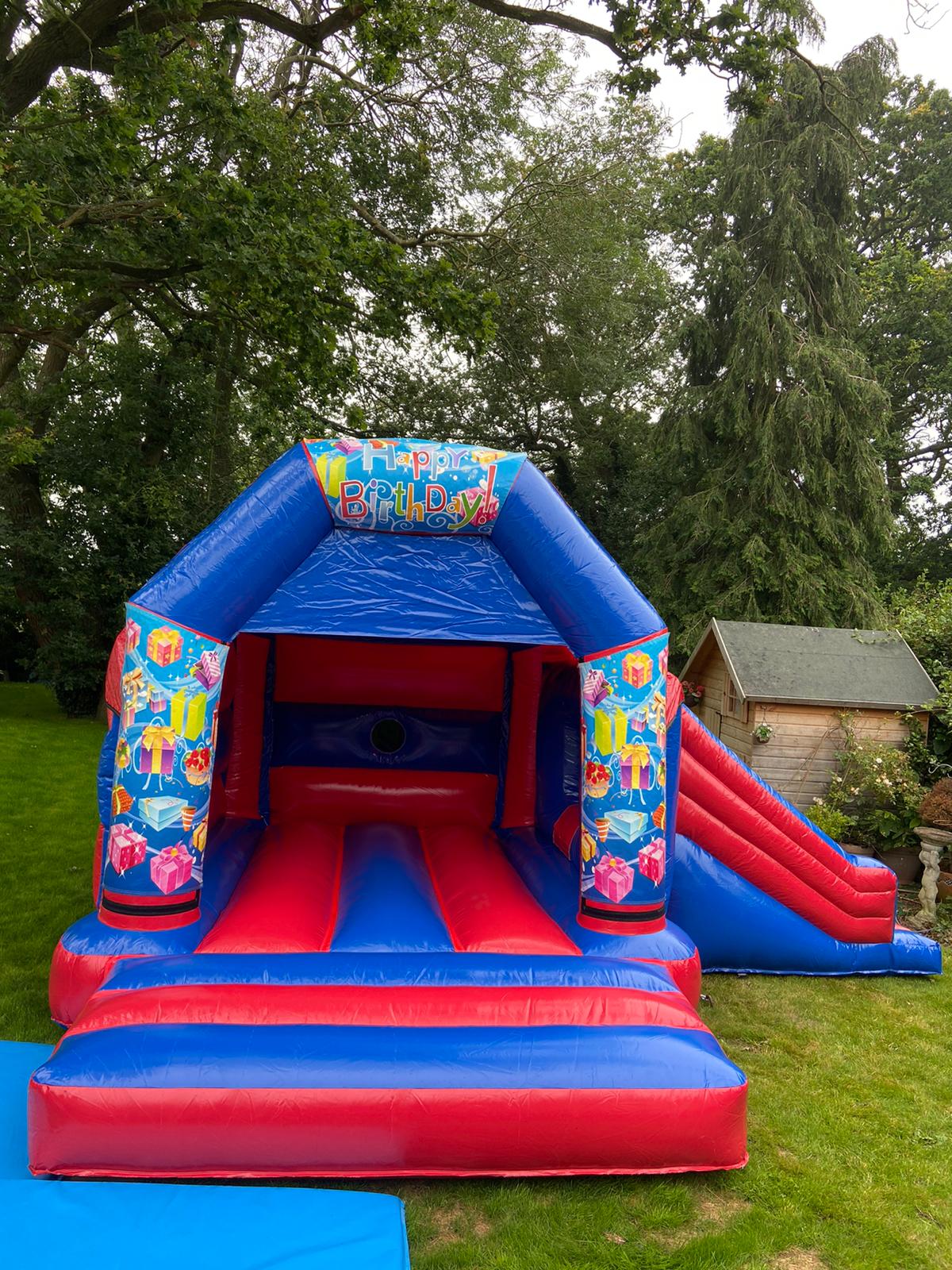 17x15 Red and Blue Right Hand Side Slide - Selectable Theme - Bouncy ...