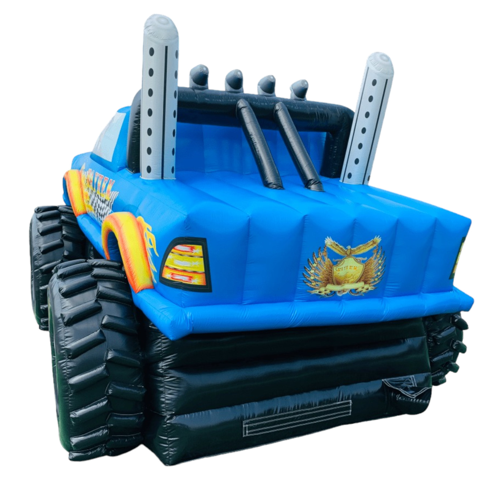 BBOL-018 - 25x13x12.2ft - Mayhem Monster Truck - (Light Blue & Black ...