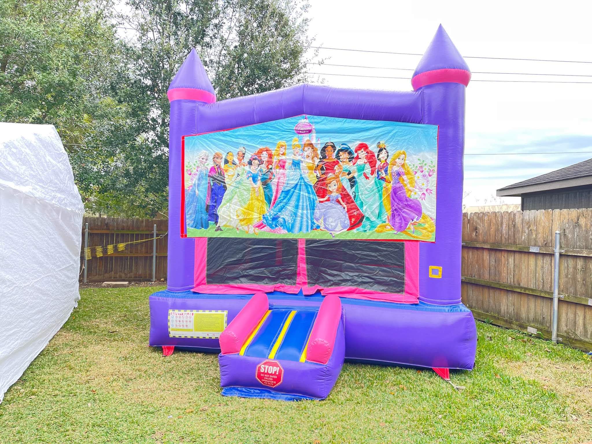 Princess theme Banner for Moonwalks - Inflatable,Tent & Bounce House ...