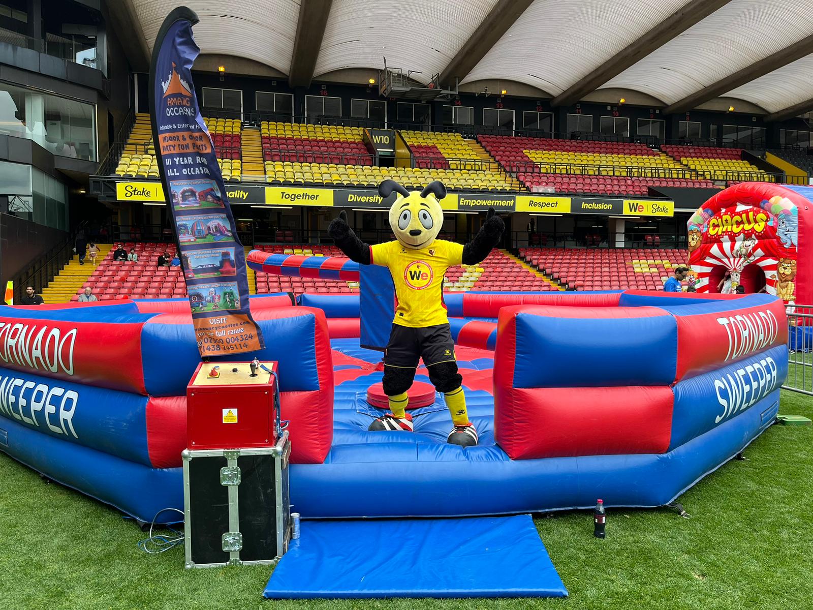 Total Wipeout Last Man Standing Sweeper Corporate Inflatable hire