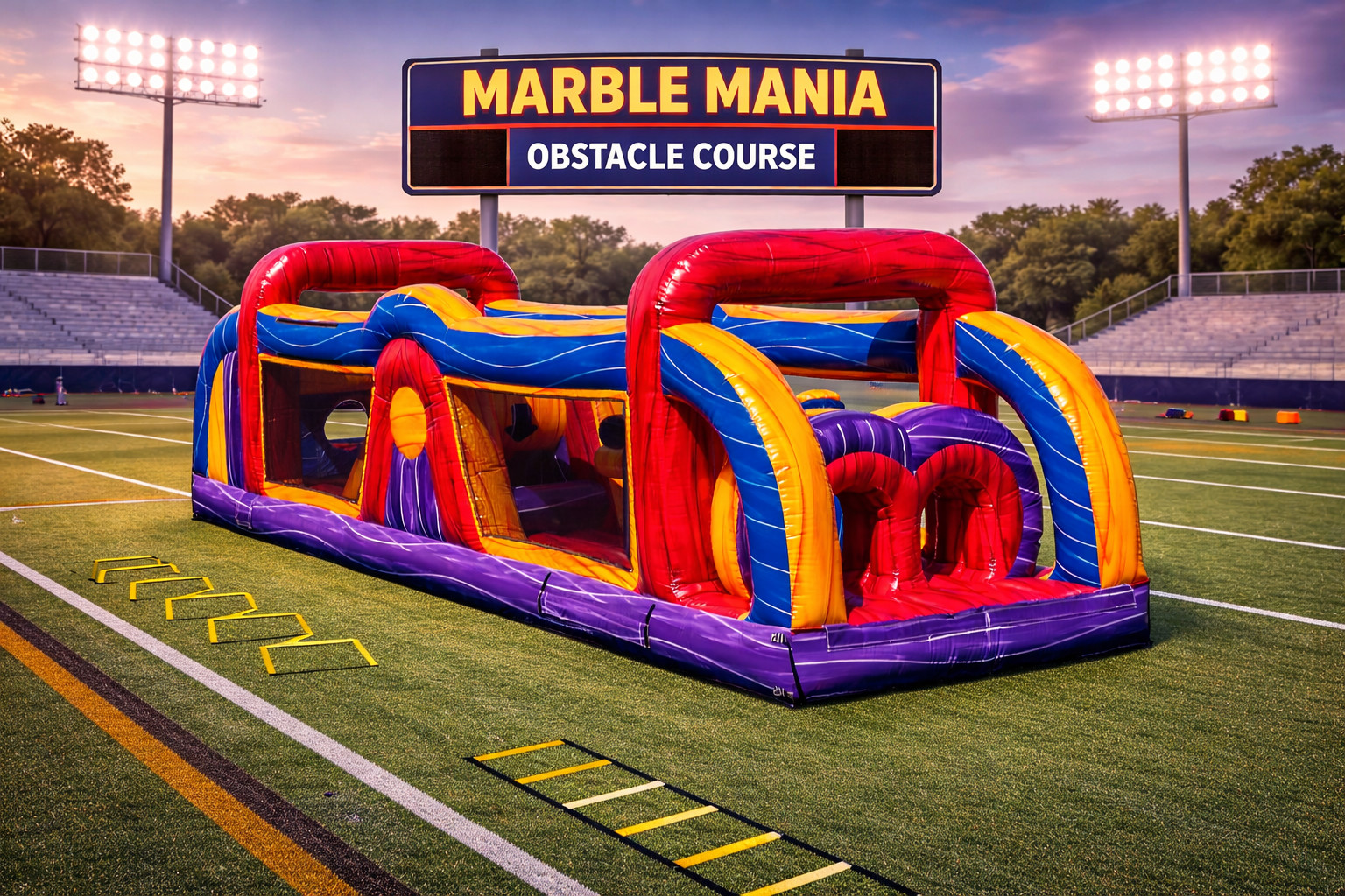 Marble Mania Obstacle Course - Bounce House Rentals in Indio ...